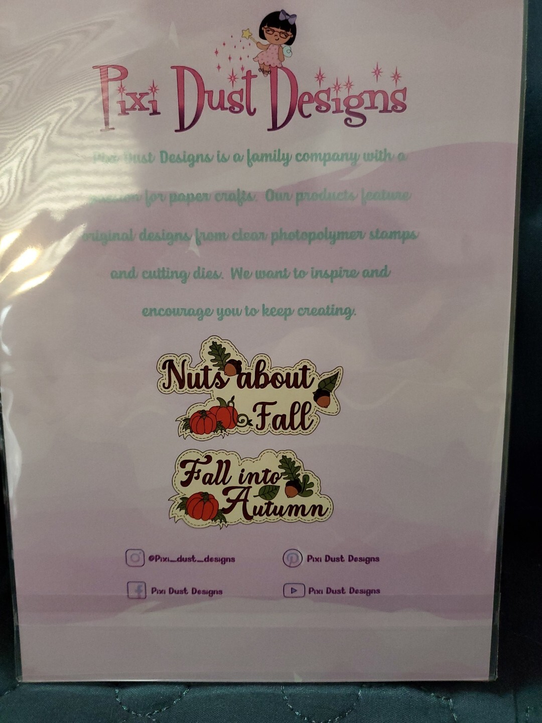 Pixie Dust Designs Die Fall/Autumn Set Of 3 | eBay