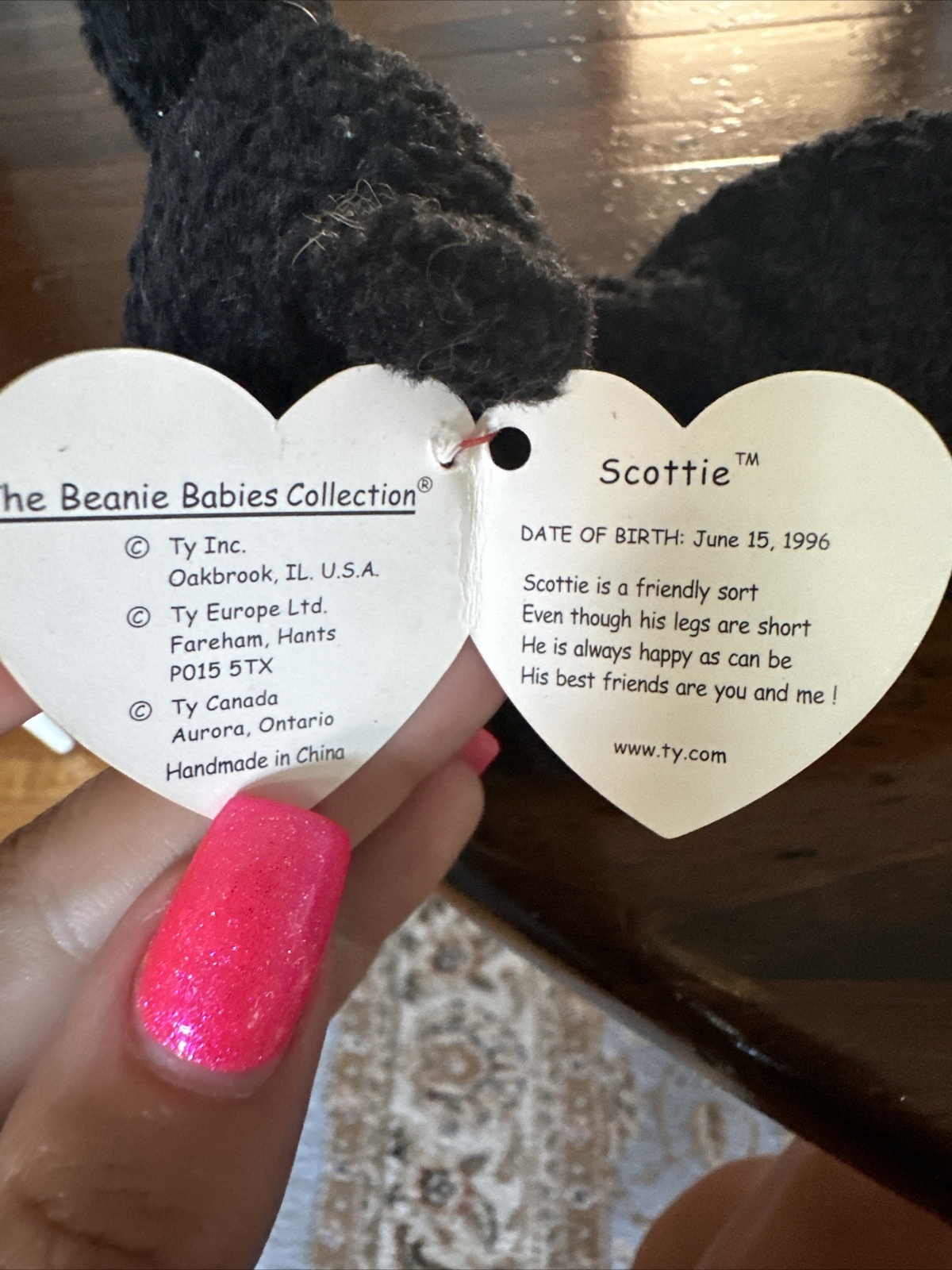 Ty Beanie Baby Scottie 1996 Original RARE ERRORS P.V.C. | eBay