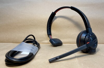 Ploycom POLY Savi 8200 Office Mono, Single Ear Headset, Wireless ...