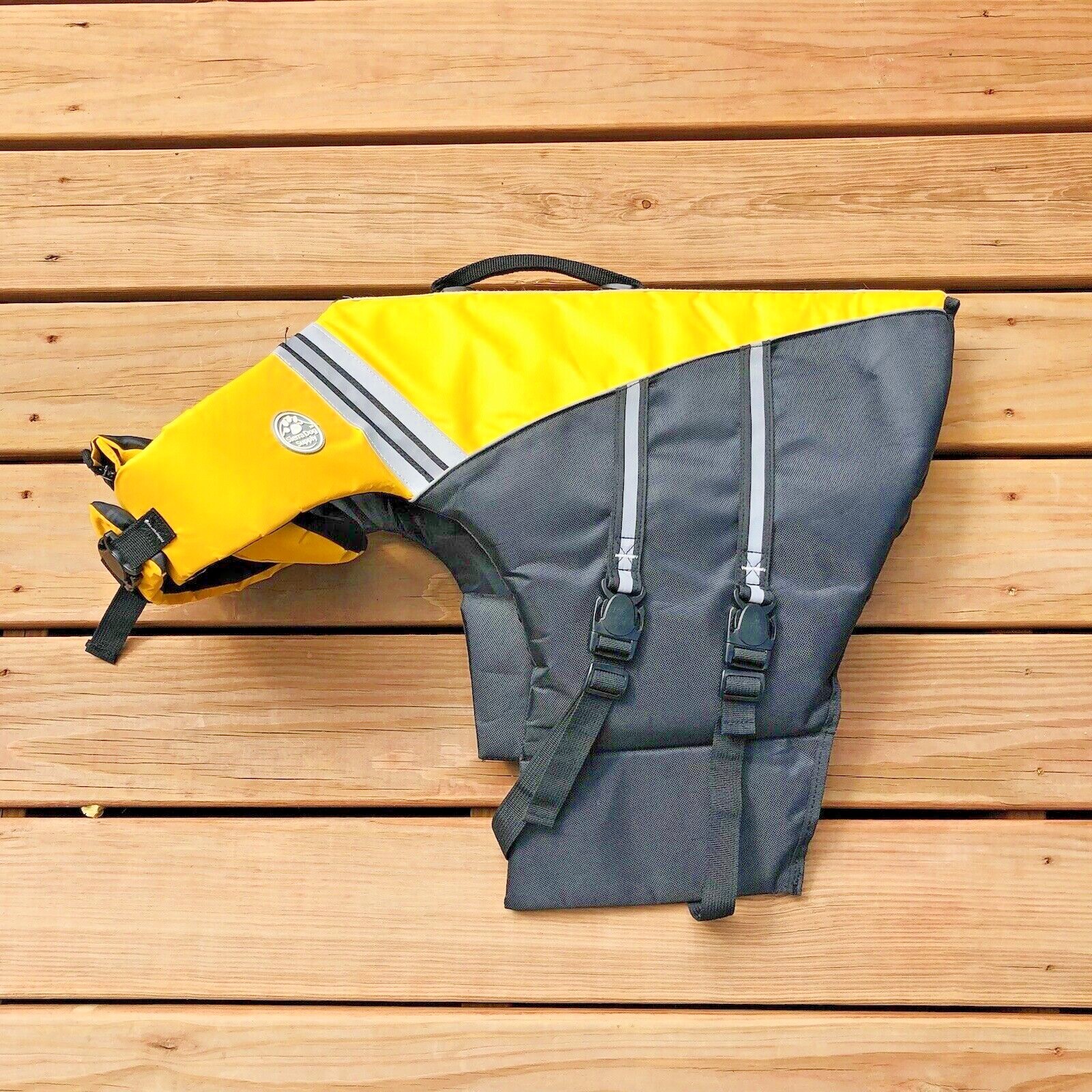 Sierra Dog Supply Floatation Life Vest w Chin Float Sz Lg Blk/Yel ...