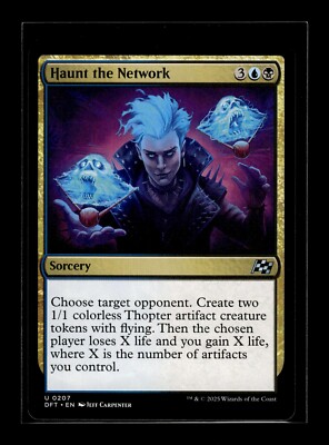 HAUNT THE NETWORK Aetherdrift #207 DFT(NM+)(MTG) | eBay