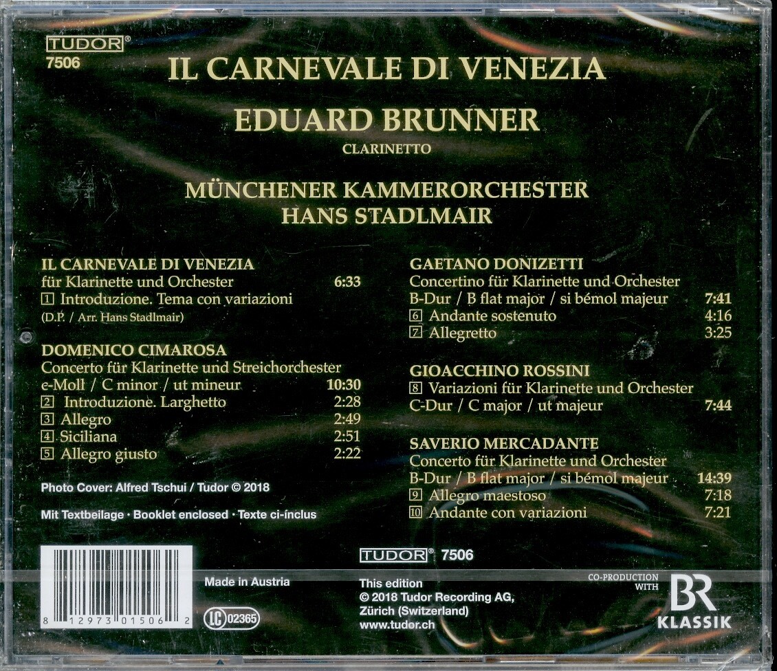 IL CARNEVALE DI VENEZIA - EDUARD BRUNNER, MUNCHENER KAMMERORCHESTER | eBay