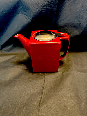 MCM Teapot Zero Japan Single Serve With Chrome Lid. Red In Color . 8/F ...
