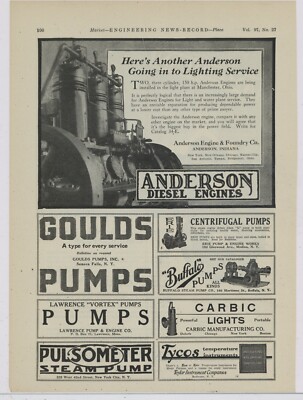 1926 Anderson Diesel Engines Ad: Manchester, OhiO Light Plant Diesel ...