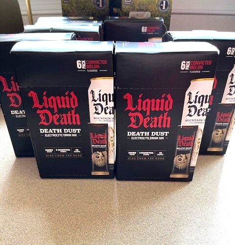 4 New Liquid Death Death Dust Electrolyte Drink Mix 6pkea Melon=24pks ...