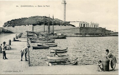 CARTE POSTALE ALGERIE / CHERCHELL / DANS LE PORT | eBay