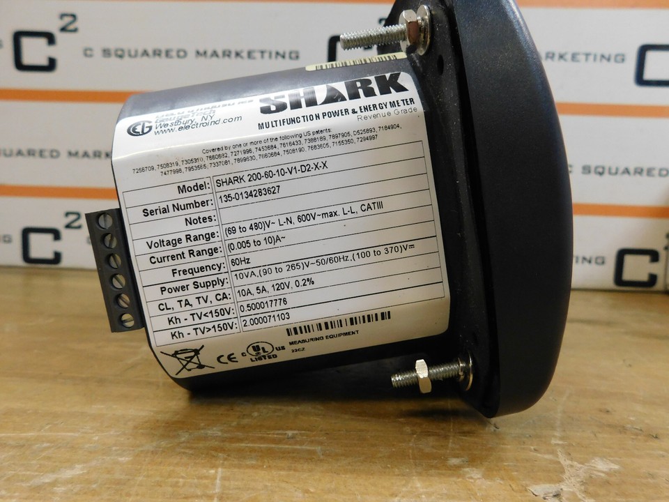 Electro Industries Shark 200-60-10-V1-D2-X-X Multifunction power meter ...