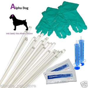 10 - 12" Tubes Dog Standard AI Rod Kit Canine Artificial Insemination ...