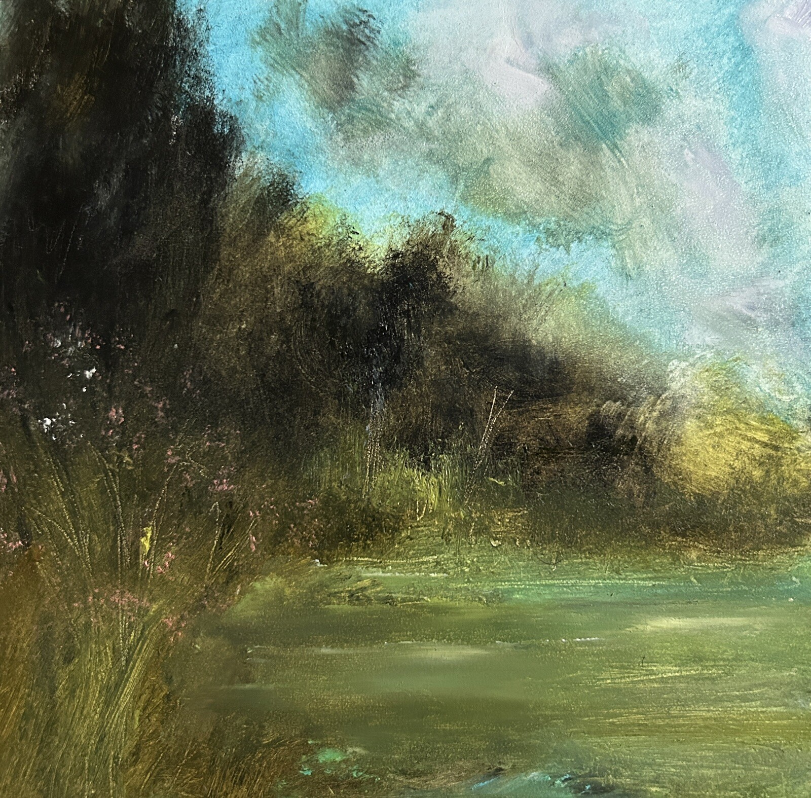 Original painting - BEAUTIFUL TANGLE - semi-abstract landscape | eBay