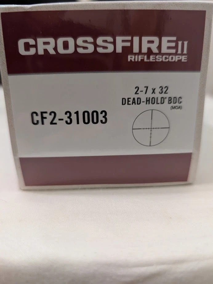 Vortex Crossfire II 2-7x32 Dead-Hold BDC Reticle CF2-31003 with rings ...