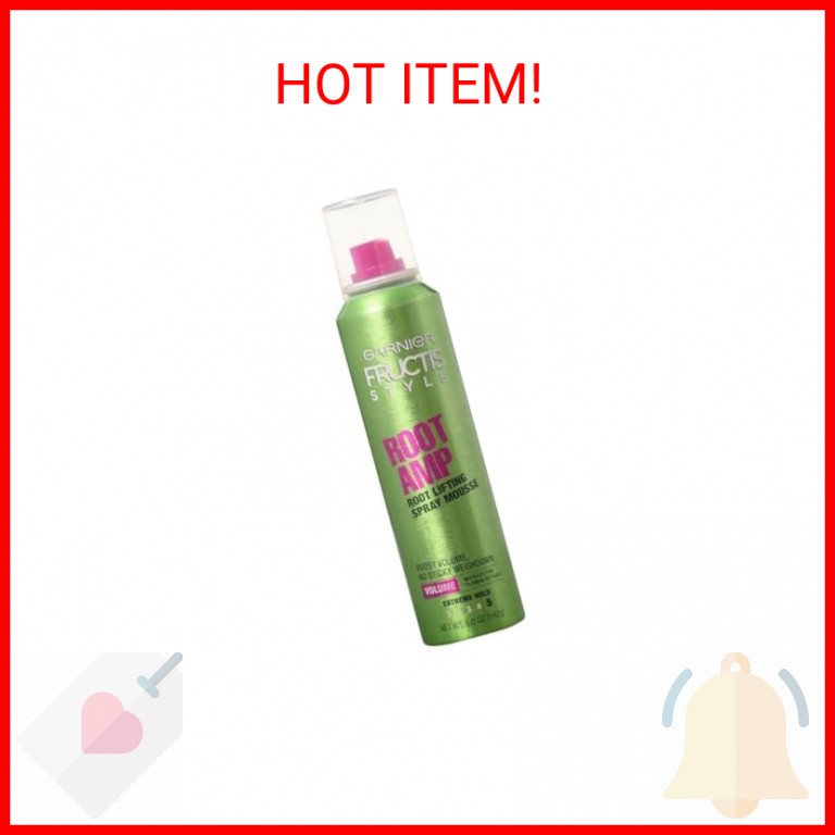 Garnier Fructis Style Root Amp Lifting Spray Mousse, Extreme Hold, 5.0 ...