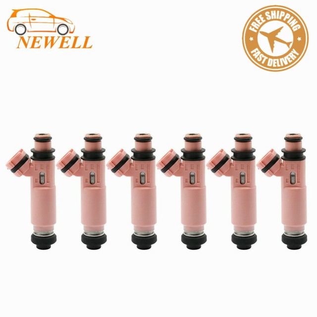 6PCS 195500-4140 Fuel Injectors Nozzle For Mitsubishi Pajero Sport 6G72 ...