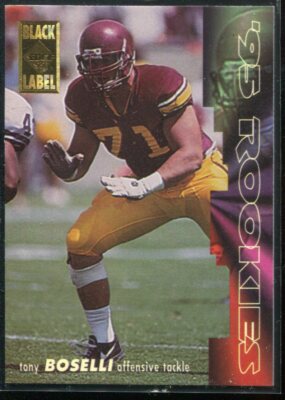 1995 Collector's Edge Rookies Black Label #2 Tony Boselli Rookie Card ...