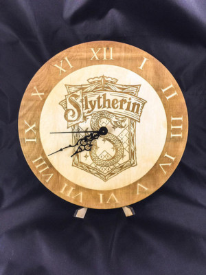 Slytherin Hogwarts House from Harry Potter Laser Cut Wood Clock | eBay