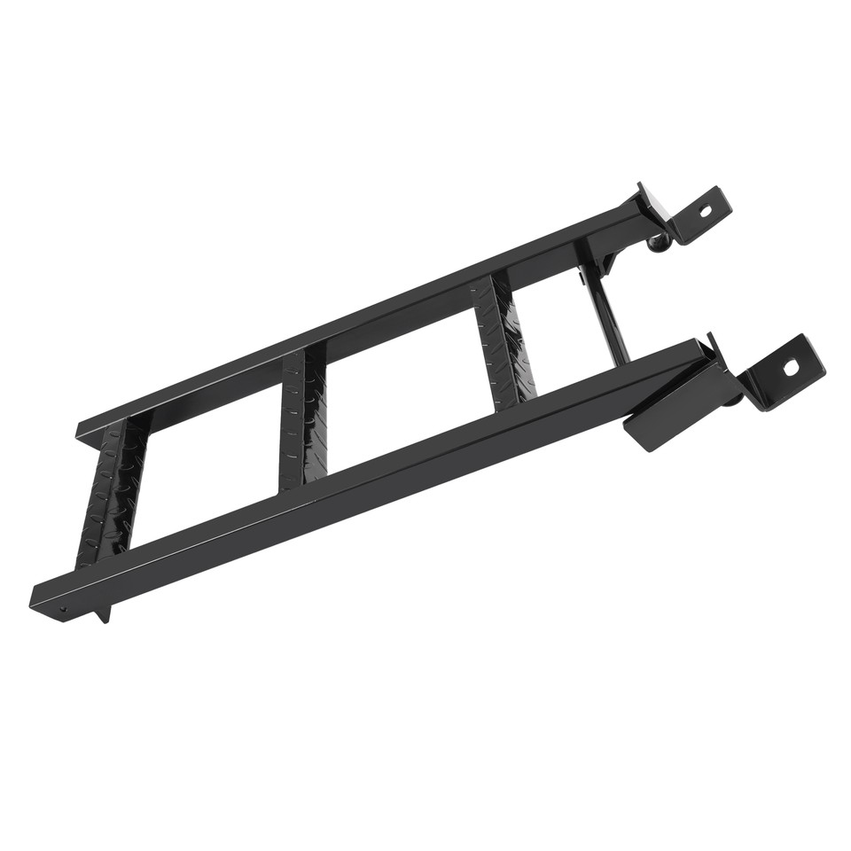 Universal Black 3-Rung Retractable Truck Step Ladder For Trailer Truck ...