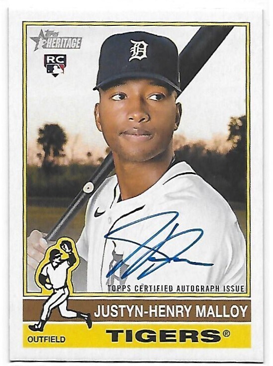 2025 Topps Heritage - Real One Autographs Justyn-Henry Malloy #ROA-JMAL ...