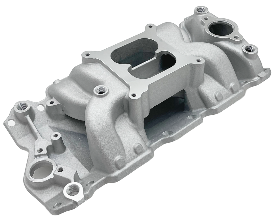 SB Chevy Intake Manifold Air Gap Cool Gap 1955-96 Dual Plane 305 327 ...