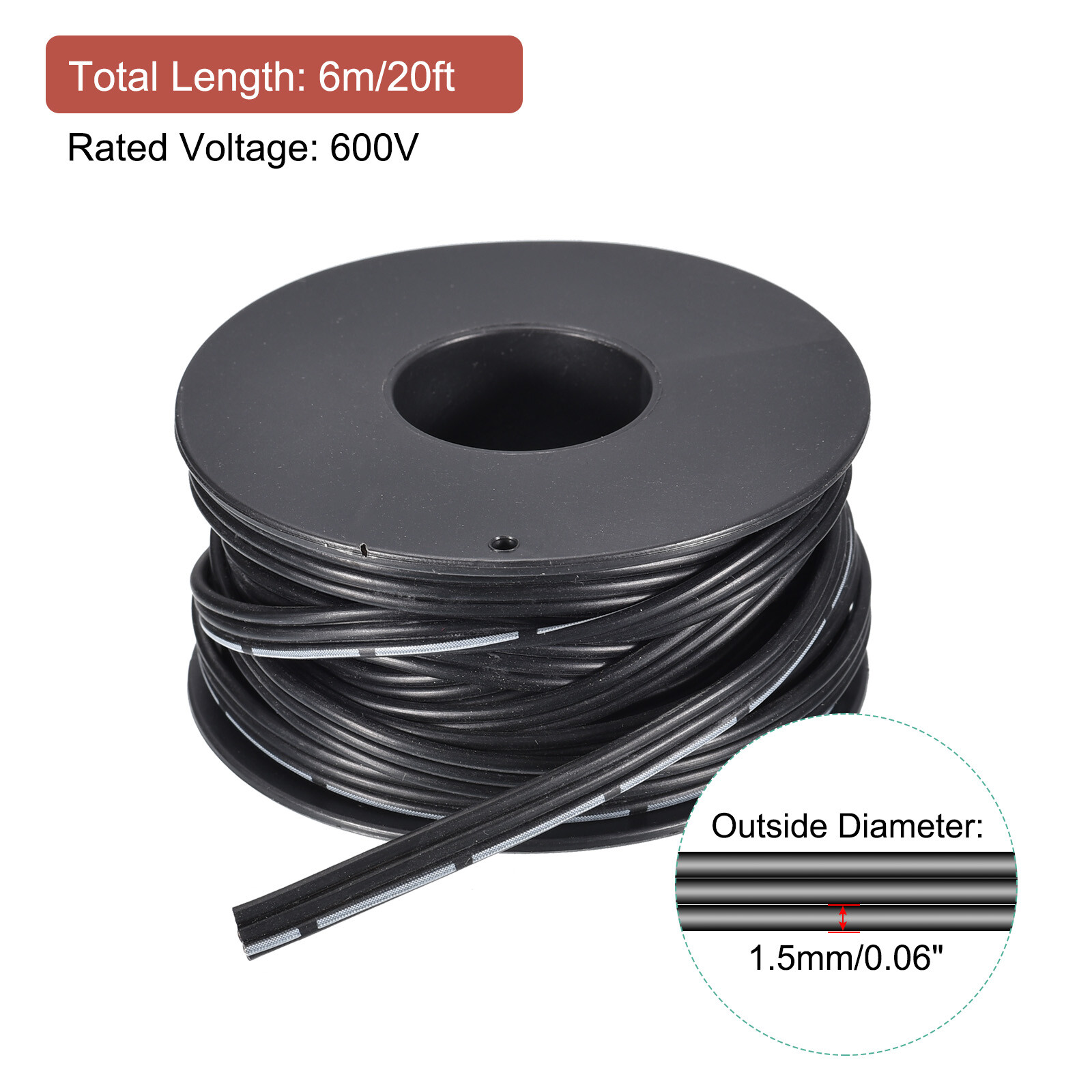 22AWG Silicone Ribbon Cable 3Pin 22 Gauge Flat Cable Silicone Wire 6m ...