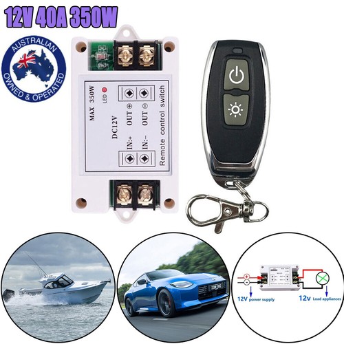 Wireless Remote Battery Disconnect Relay Master Kill Cut-off Switch For ...