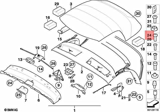 Genuine BMW Fastening Set 541013 54317127044 for sale online | eBay