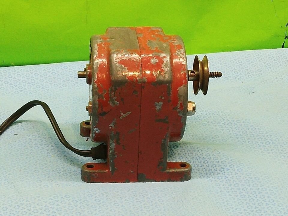 Vintage Ohio Red Constructioneer Wasp Electric Erector Motor Works With ...