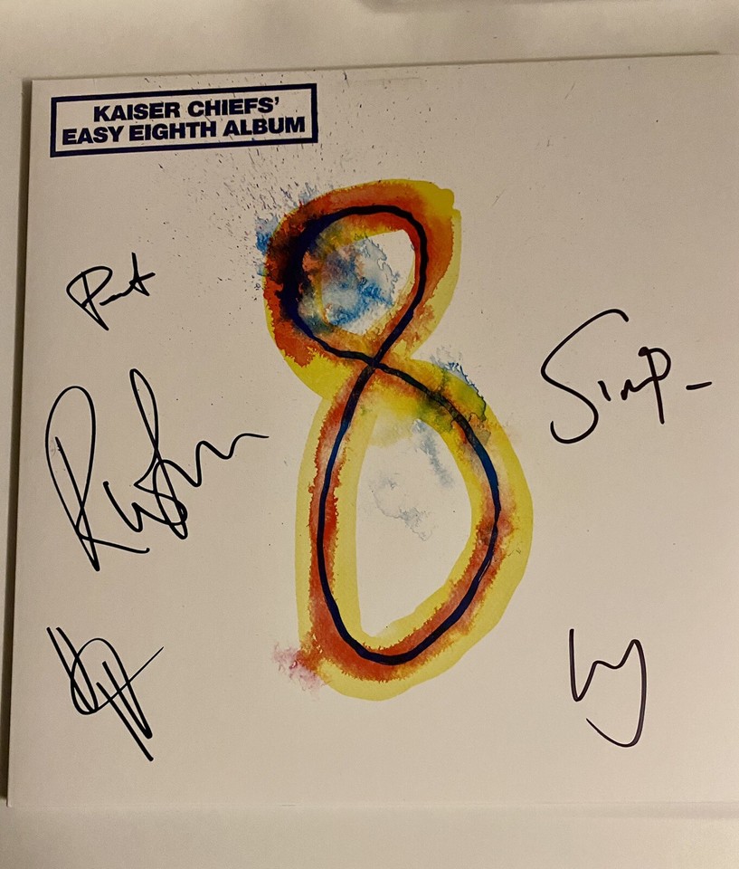Kaiser Chiefs' - Easy Eighth Album 12” Black Vinyl Signed Autographed ...