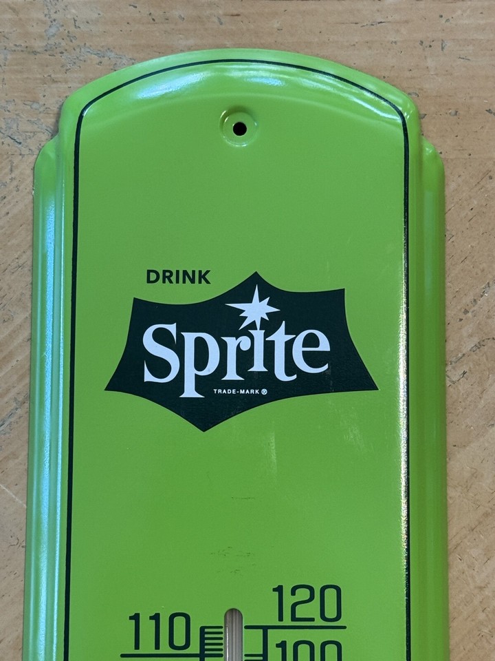 SPRITE SODA - TASTE IT - METAL ADVERTISING THERMOMETER (17"x 5") Coca ...