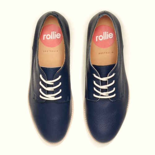 Rollie Deby Comfort Leather Derby Rollie Shoes Derby Super Soft Navy ...