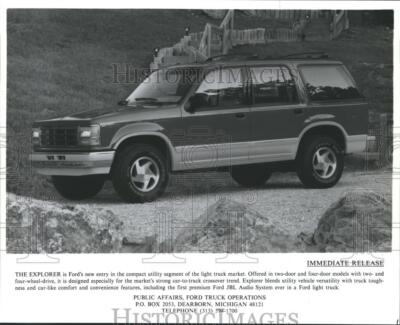 1990 Press Photo Ford Explorer Four-Door Compact Utility Vehicle with ...