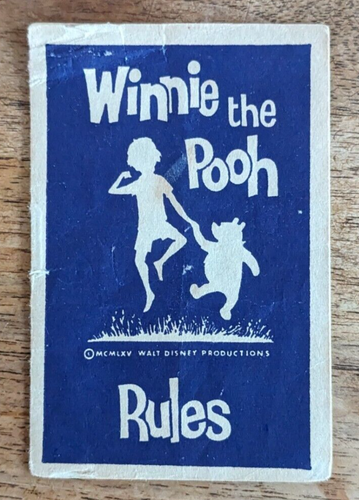 livret regles jeu Winnie the Pooh Pepys rules booklet - disney | eBay