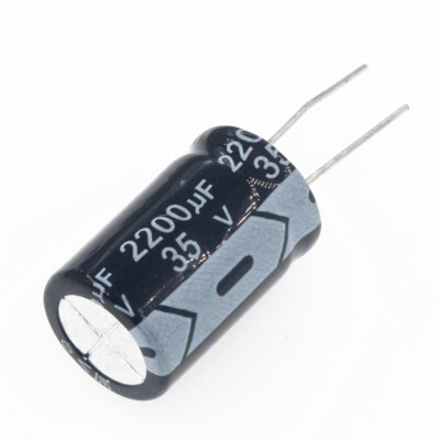 10PCS 2200uF 35V 2200MFD 35Volt Electrolytic Capacitor 13mm×25mm Radial ...