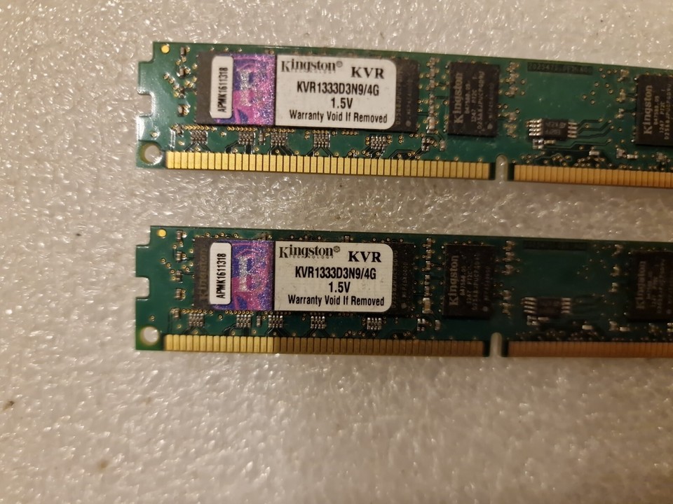 Kingston DDR3 Low Profile 2x 4GB = 8GB KVR1333D3N9/4G (A15-5) | eBay