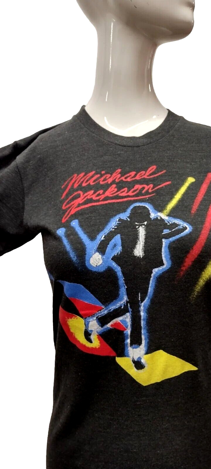 MICHAEL JACKSON SCREEN PRINT BEAT IT 80'S REPRO - VIN… - Gem