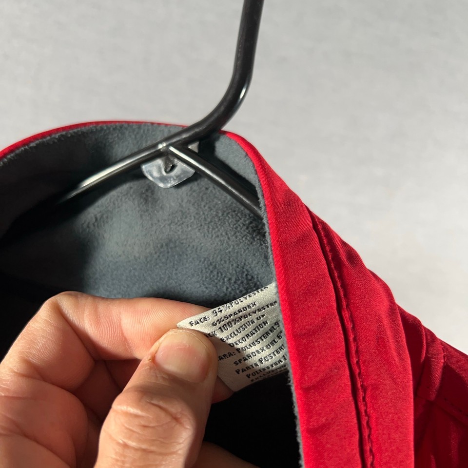 Black Diamond Jacket Mens XL Red Full Zip Fleece Lined Softshell Double ...