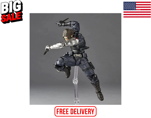 Kaiyodo Revoltech Winter Soldier Figure – Bucky Barnes Action Toy Gift ...