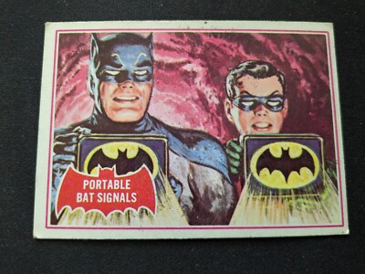 1966 Topps Batman Red Bat # 16A Portable Bat Signals (VG/EX) | eBay