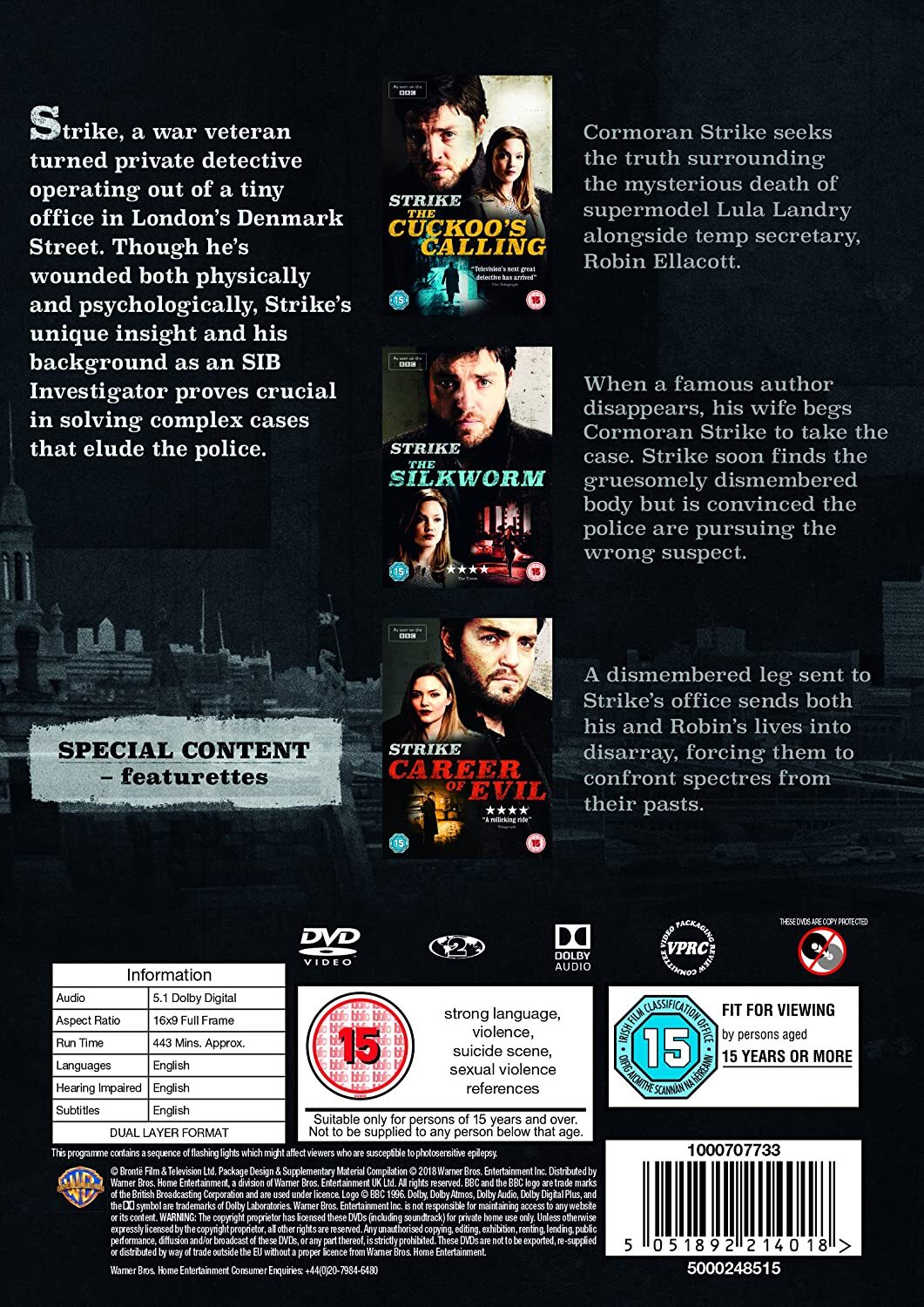 Strike: The Series (DVD) Holliday Grainger Ian Attard Kerr Logan ...