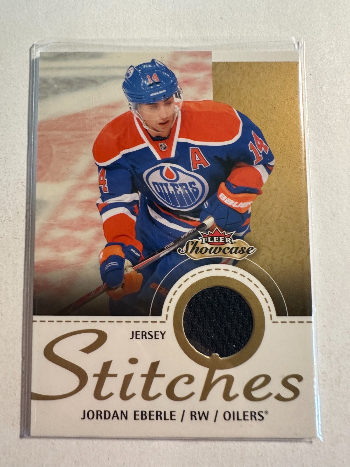 K131,888 - 2013-14 Fleer Showcase Stitches #SJE Jordan Eberle Jersey | eBay