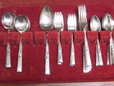 51pc Community Oneida Silverplate MORNING STAR FLATWARE SET No Monogram ...