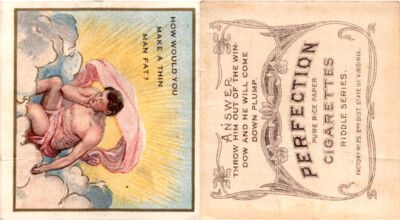 T97 Perfection, Riddle Series, 1910, Angel, How Thin Man Fat (B4) | eBay