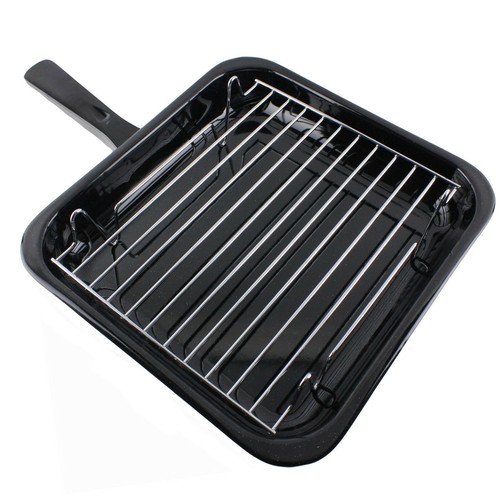 Small Oven Grill Pan Detachable Handle Cooker Tray Metal Rack 285mm X ...