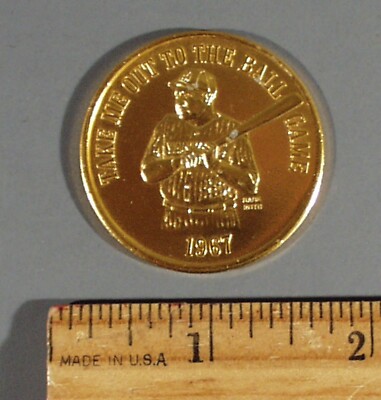 1967 MARDI GRAS TAKE ME OUT TO THE BALL GAME BABE RUTH TOKEN | eBay