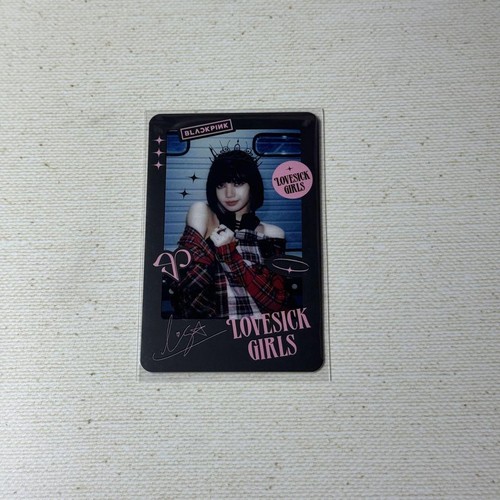 Official Blackpink Lisa Lovesick Girls Bonus Trading Card Kpop | eBay