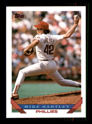 1993 Baseball Topps Mike Hartley Philadelphia Phillies #208 | eBay