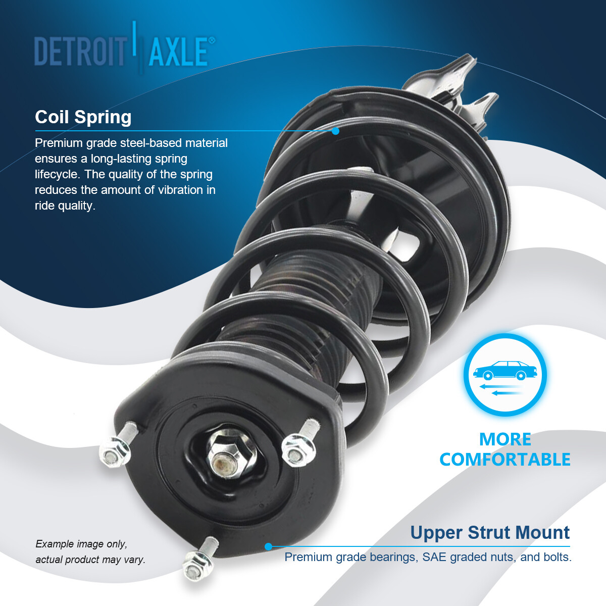 Rear Struts with Coil Spring Assembly Set for 2002 2003 Toyota Camry ...