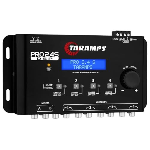 Taramps Pro 2.4S DSP Crossover full Digital Signal Processor and Black ...