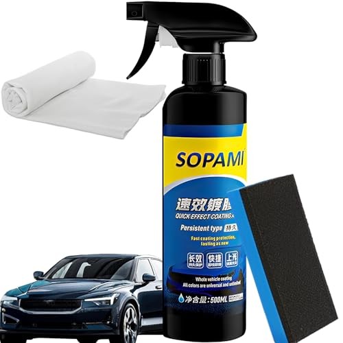 Sopami Car Coating Spray, Quick Effect Coating Agent, Maximum Gloss ...