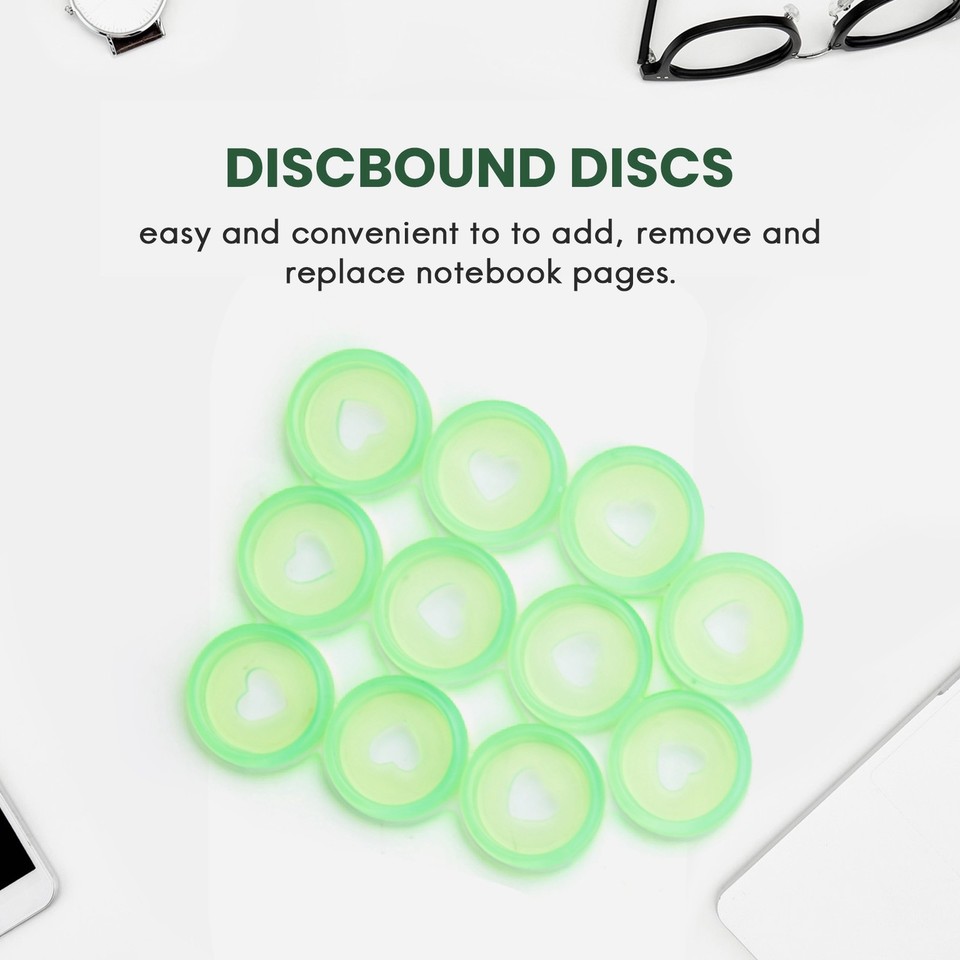 60 Pcs 24mm Plastic Book Binding Discs, Discbound Expansion Discs ...