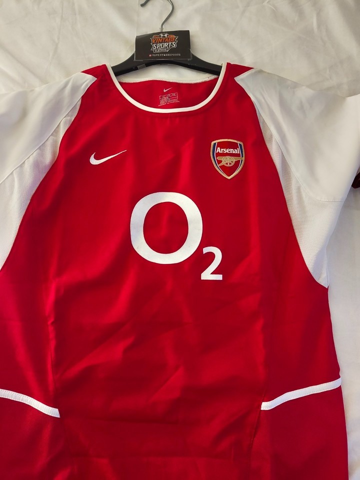 NEW Original Arsenal FC Home Football Shirt 2002-2004 Nike Jersey | eBay UK