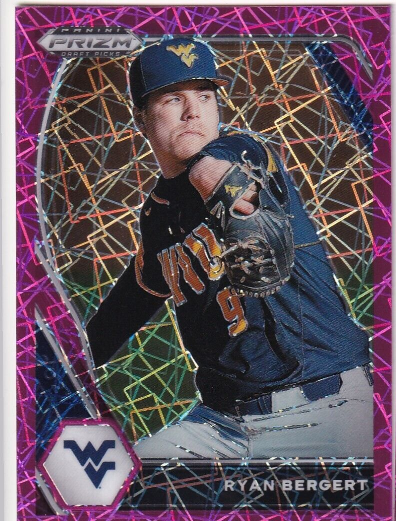 Ryan Bergert 2021 Panini Prizm Draft Picks #PDP190 Pink Velocity Prizm ...